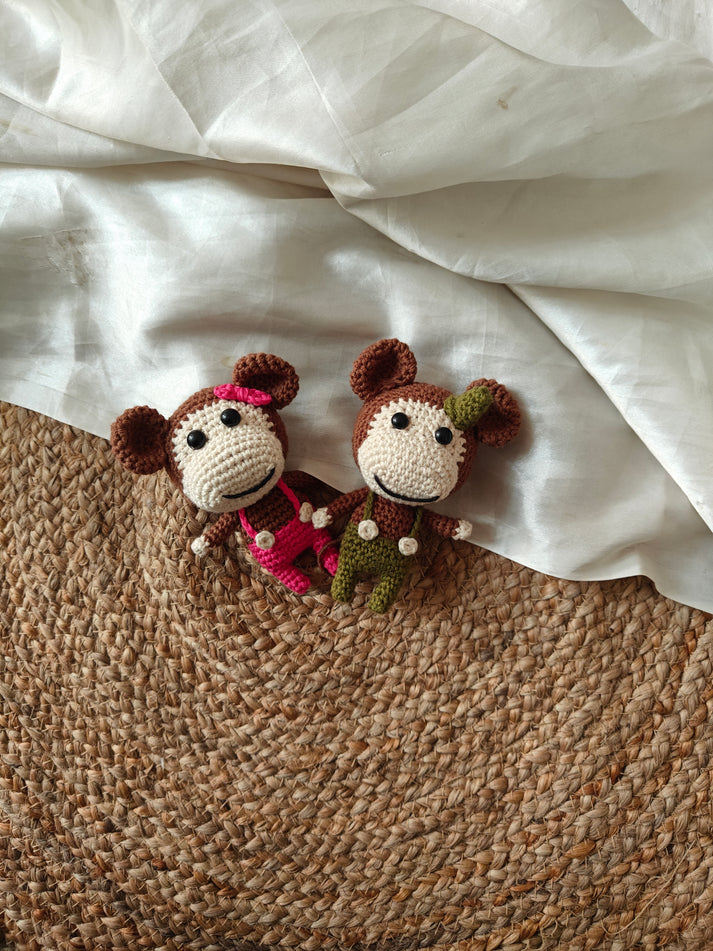 Monkey keyring – Twisttheyarn
