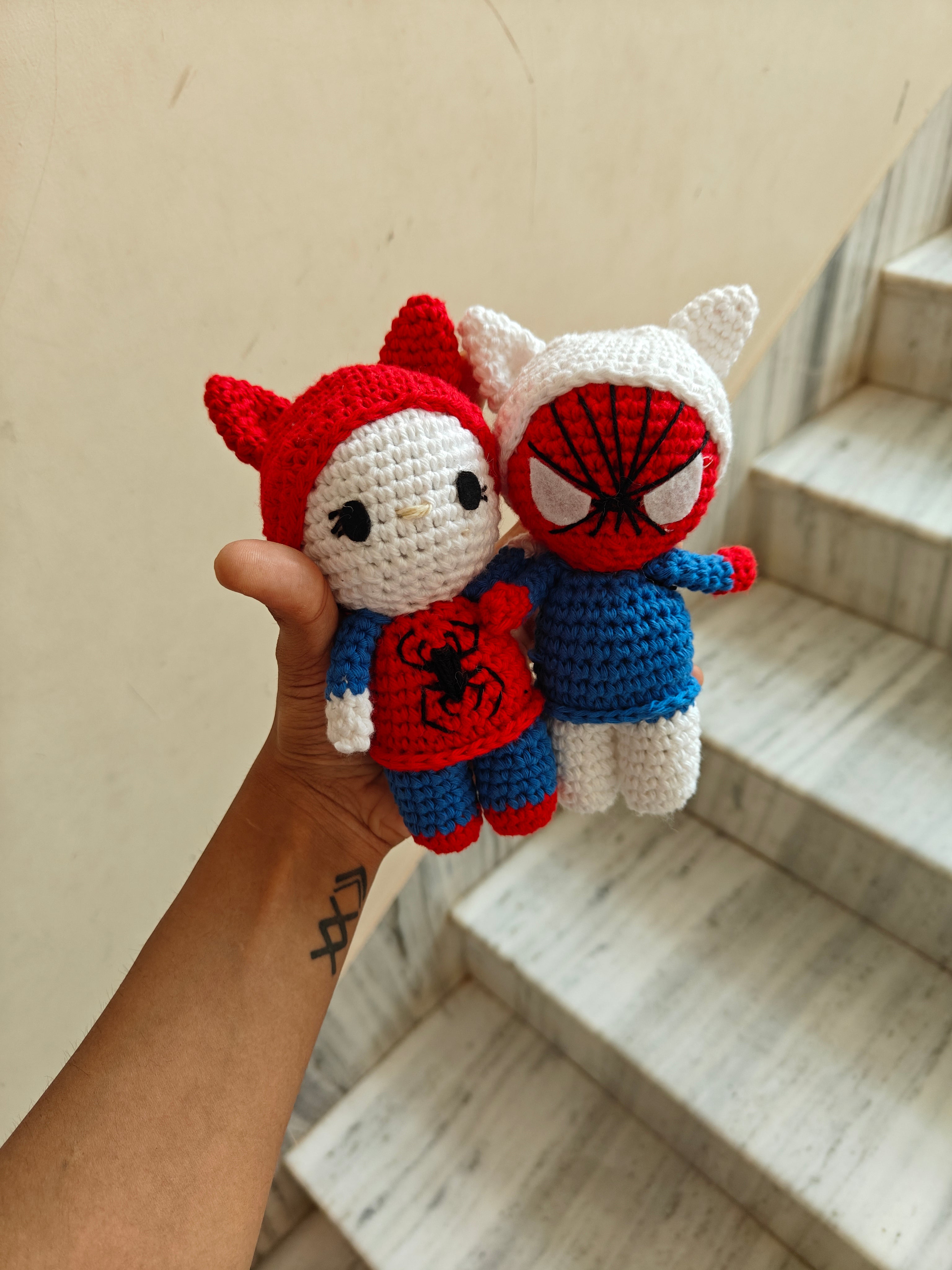 Spider man & kitty – Twisttheyarn
